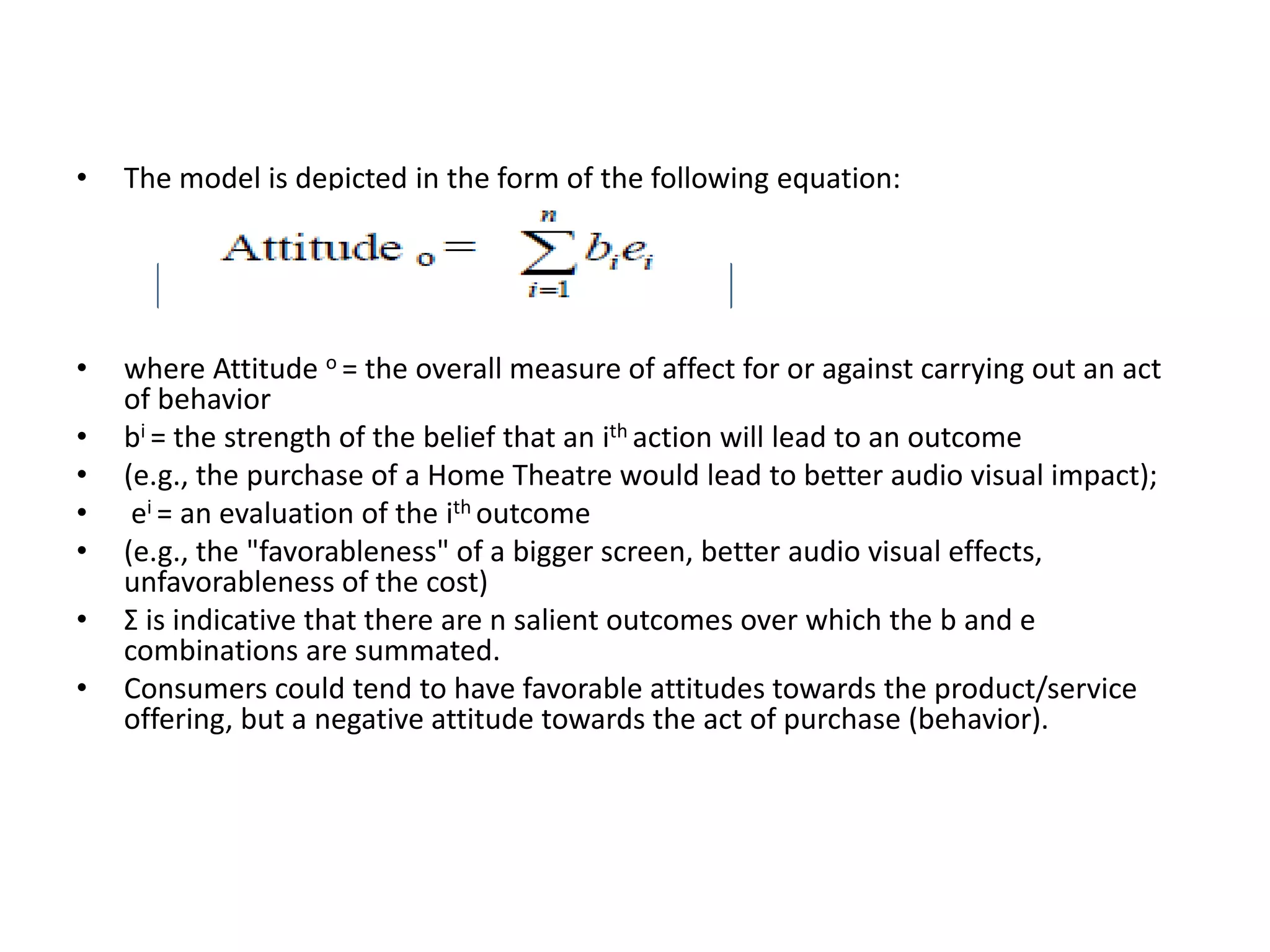 Multi attribute attitude model | PPTX