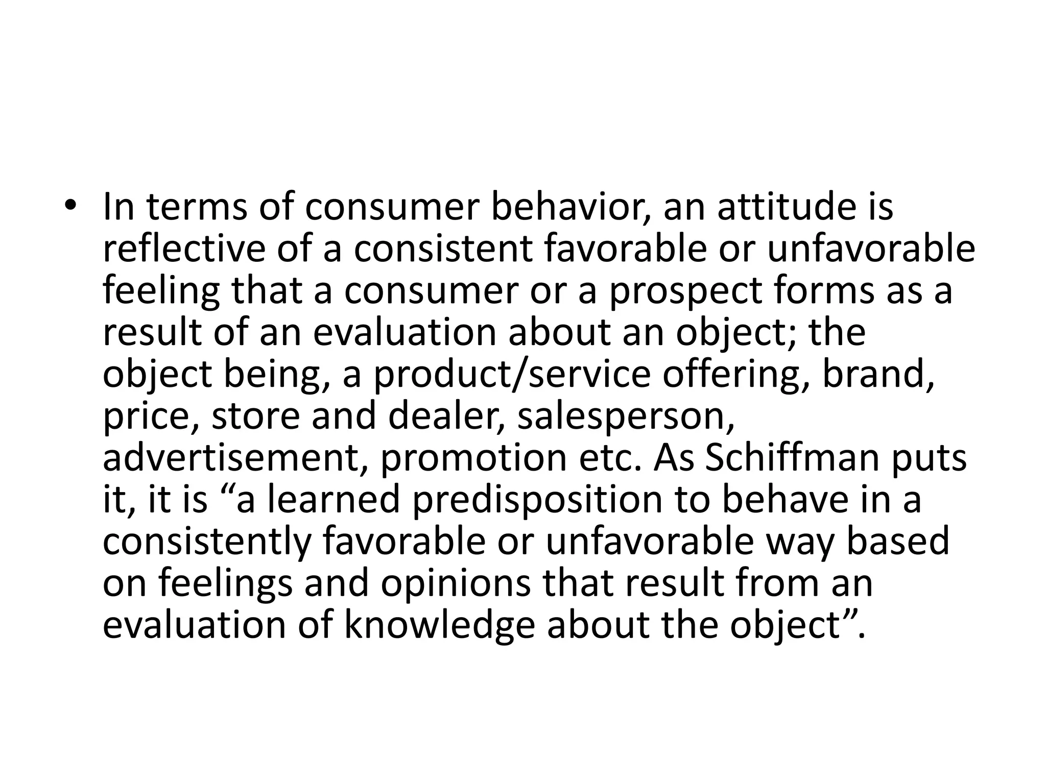 Multi attribute attitude model | PPTX