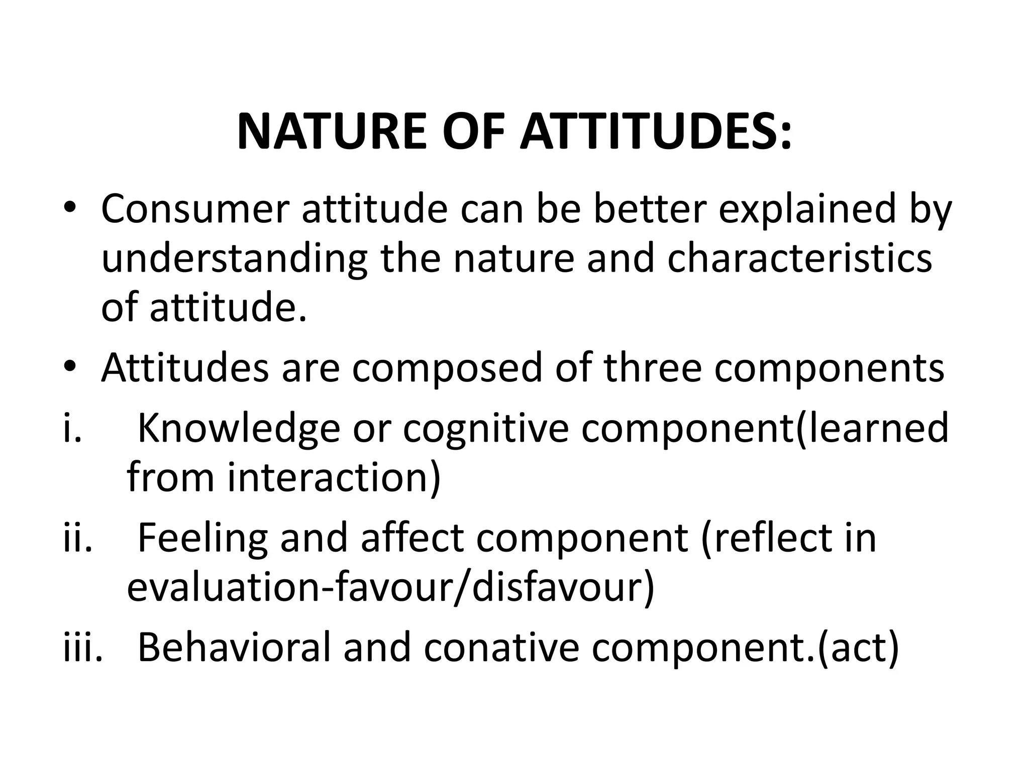 Multi attribute attitude model | PPTX
