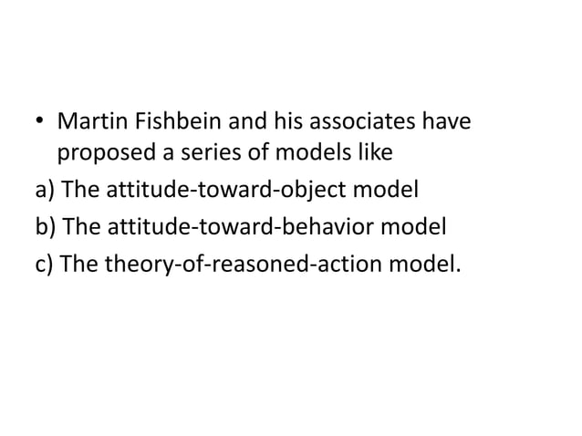 Multi attribute attitude model | PPTX