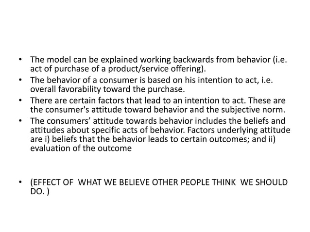 Multi attribute attitude model | PPTX