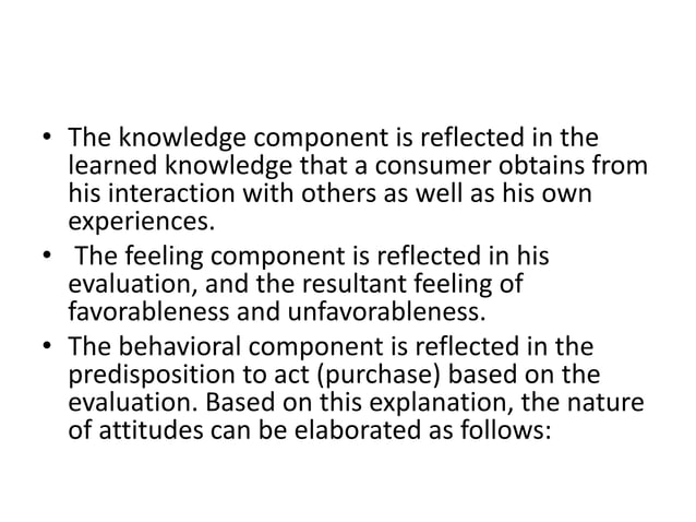 Multi attribute attitude model | PPTX