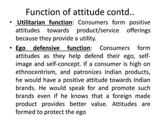Multi attribute attitude model | PPTX