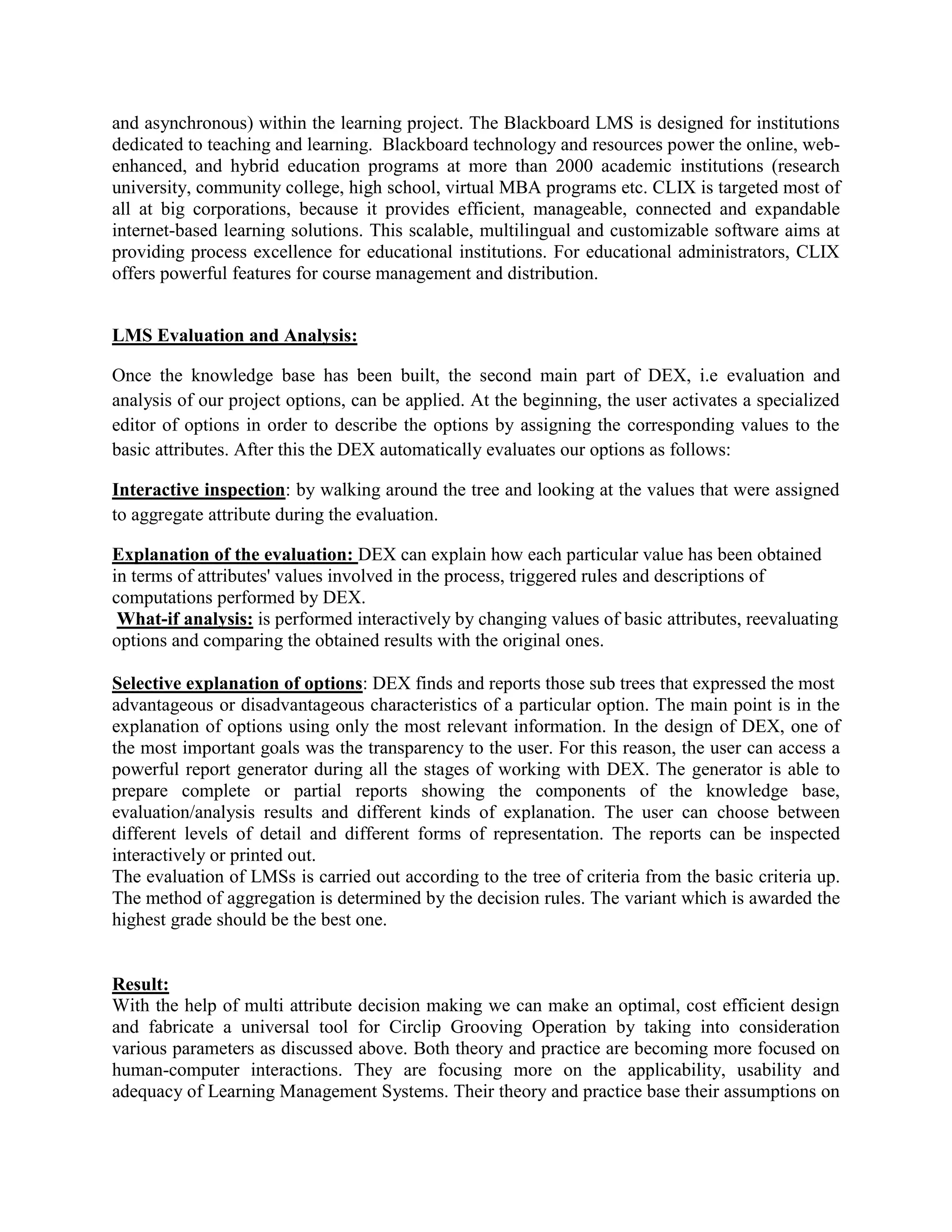 Multi attribute decision making | DOCX