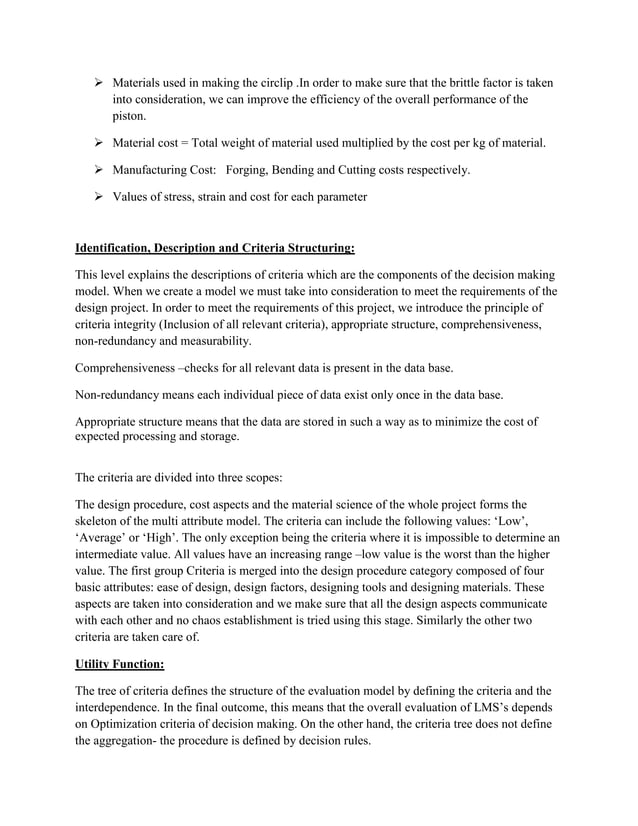 Multi attribute decision making | DOCX