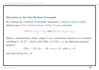 Multiattribute utility copula | PPT