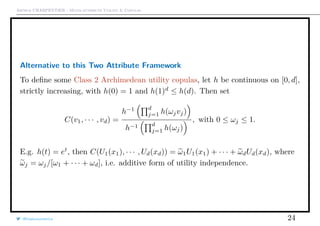 Multiattribute utility copula | PPT