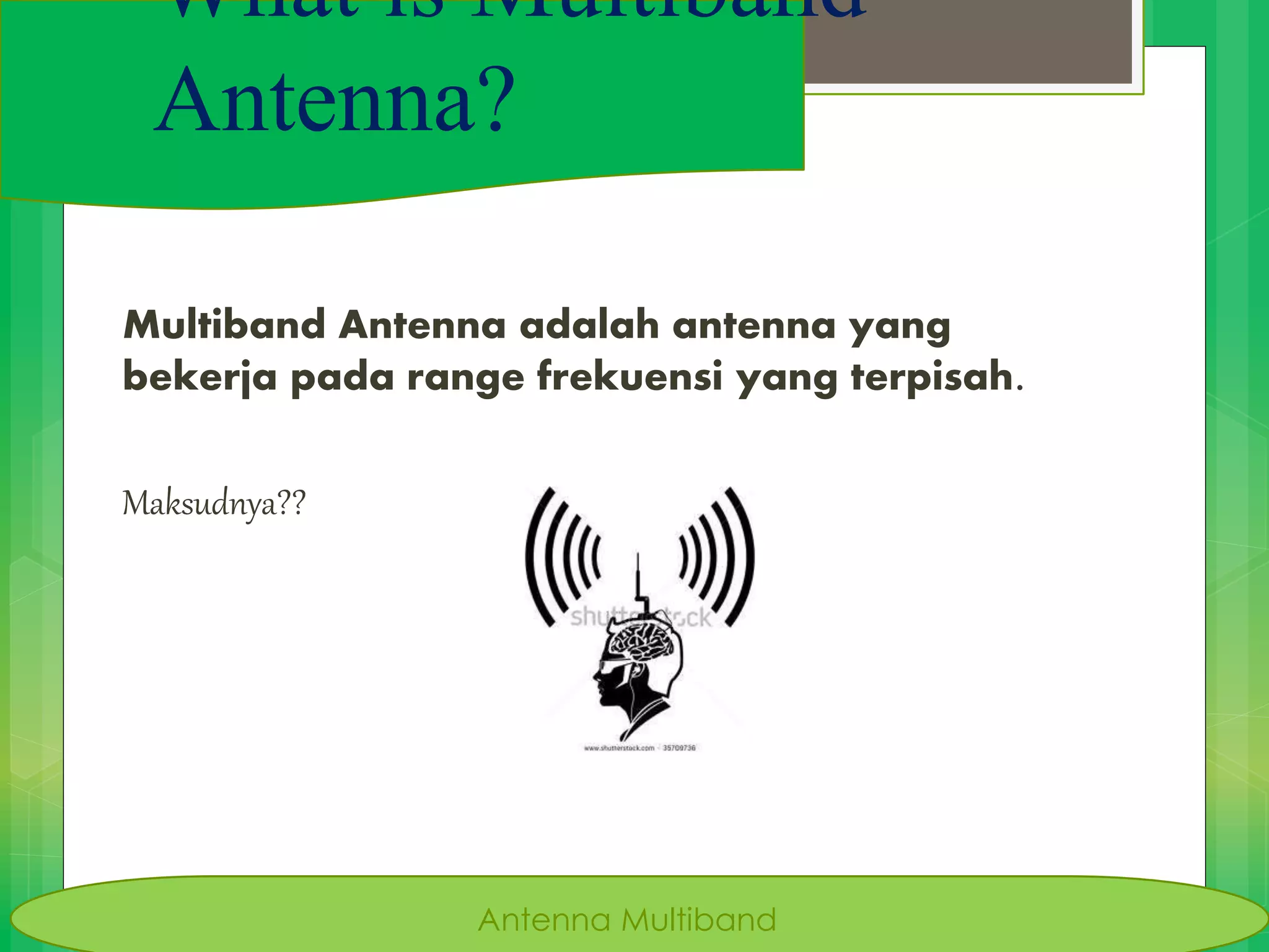 cop Multiband antenna | PPTX