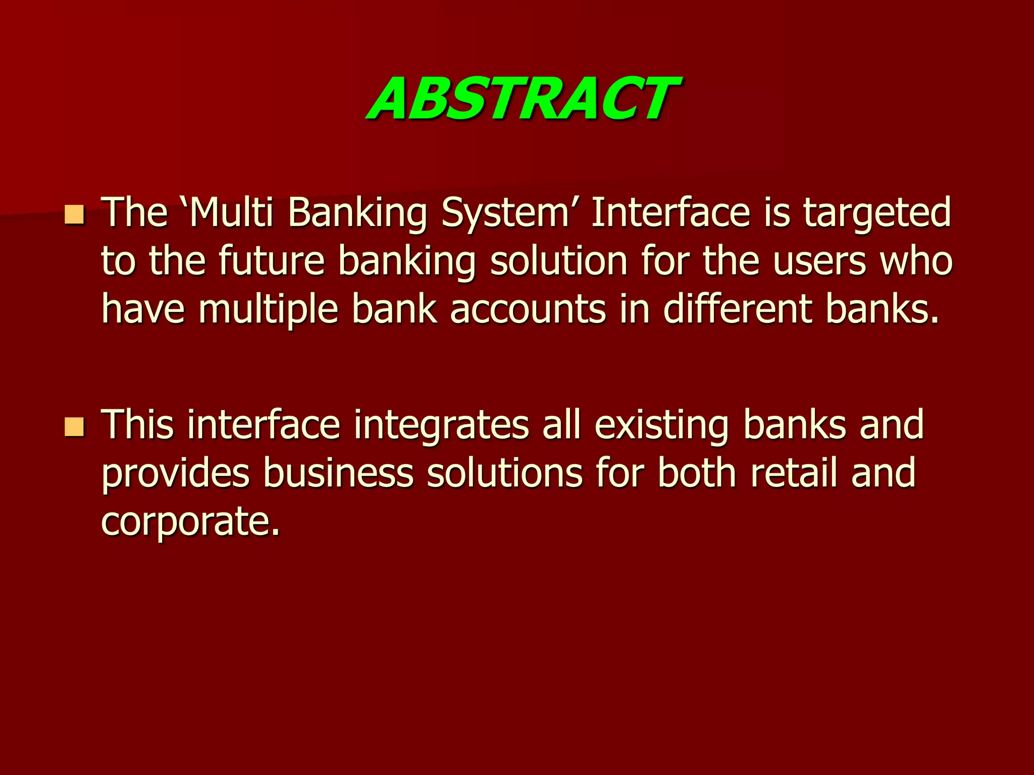 Multi Banking System Project PPT.ppt
