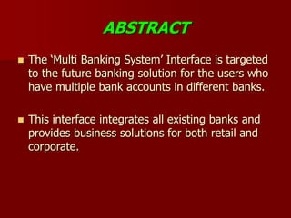 Multi Banking System Project PPT.ppt
