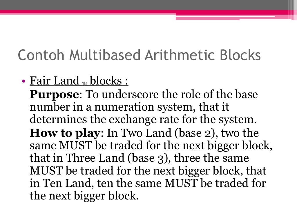 Multibase Arithmetic Blocks 