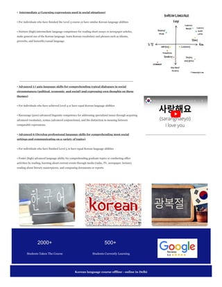 Best Korean language course in Delhi | PDF