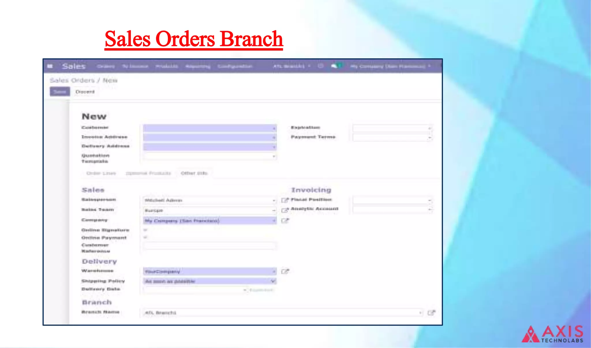 Multiple Branch operation Management Odoo App | PPT