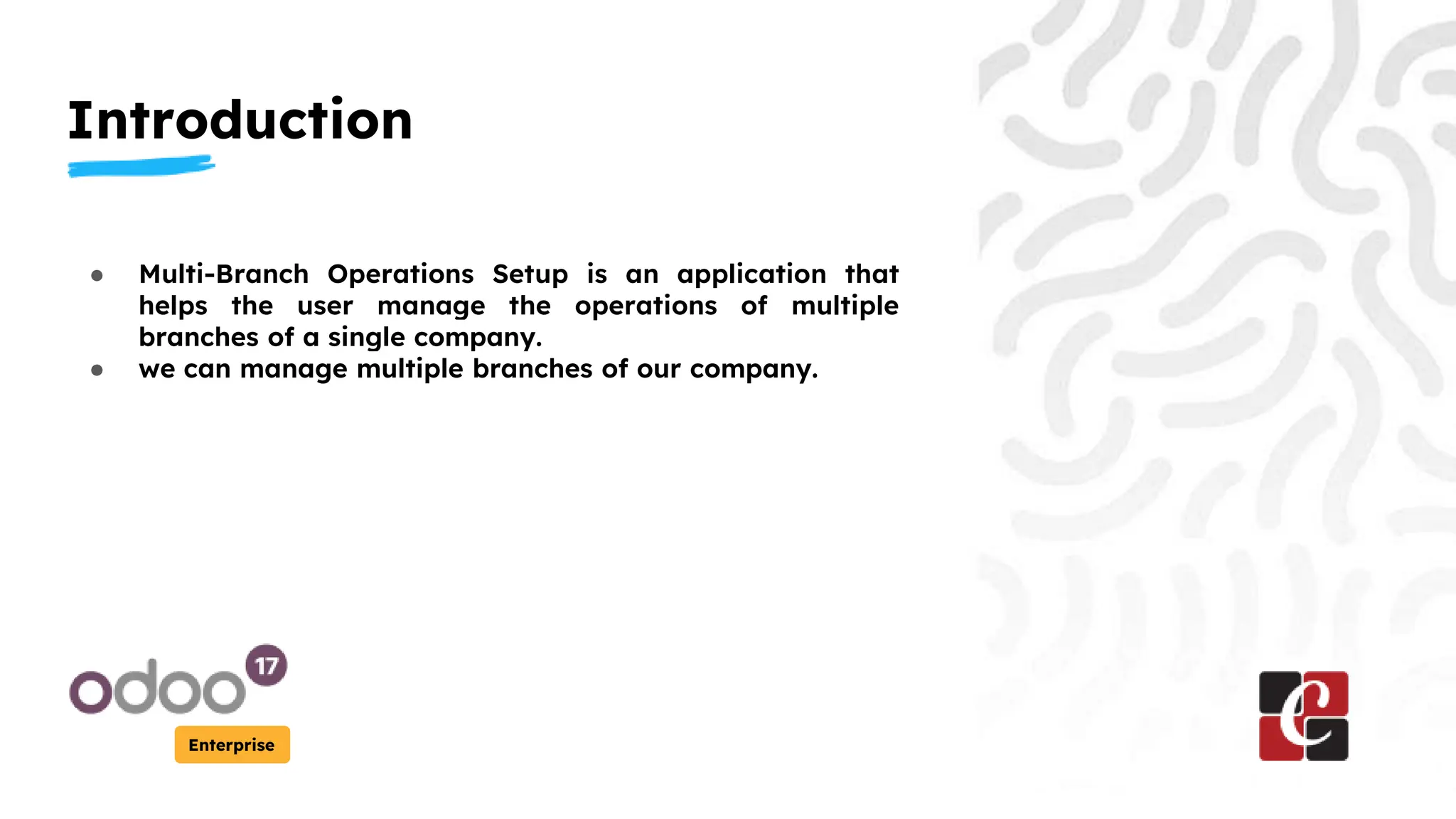 How to Setup Multi Branch Operations in Odoo 17 | PPT
