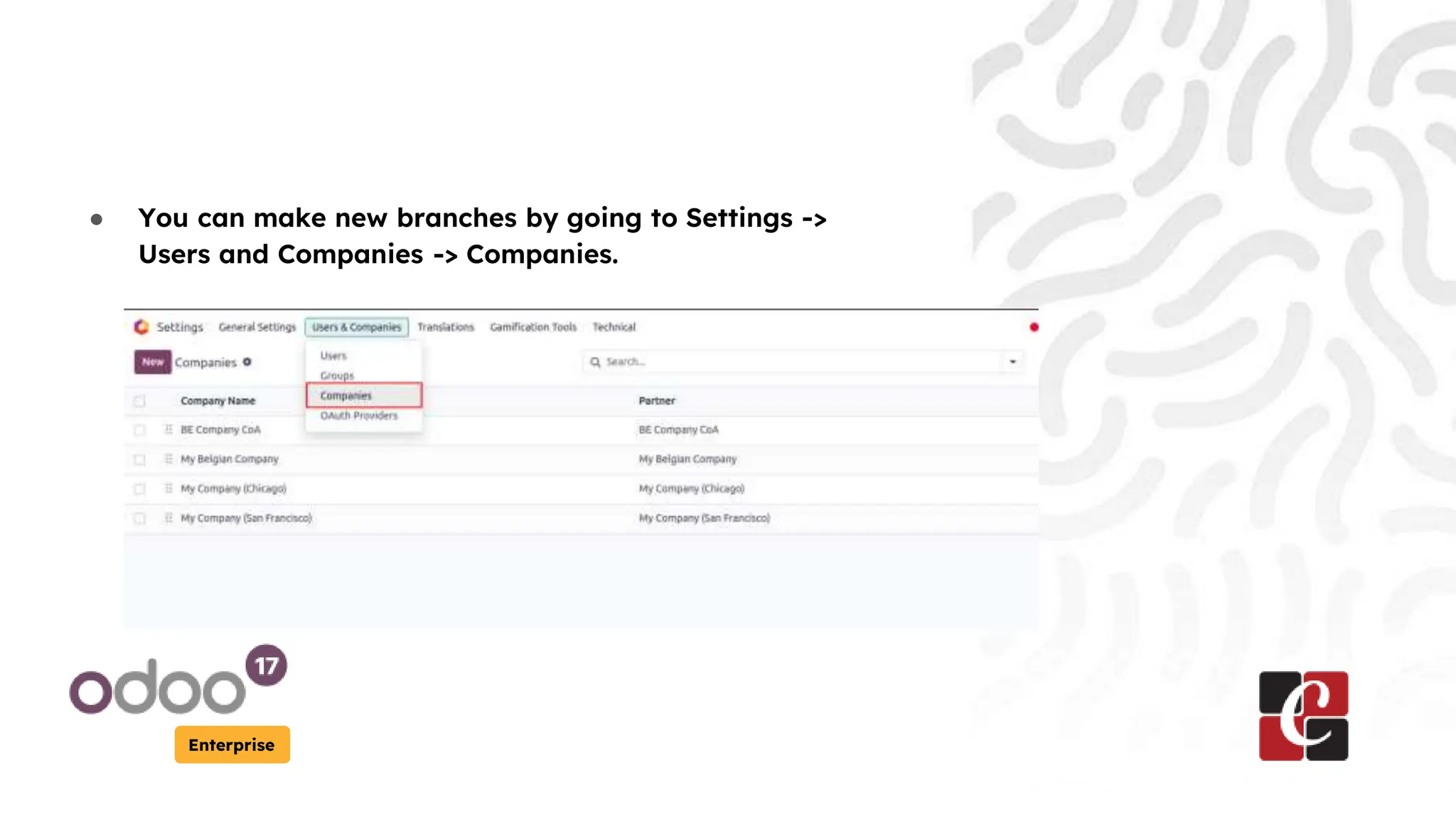 How to Setup Multi Branch Operations in Odoo 17 | PPT