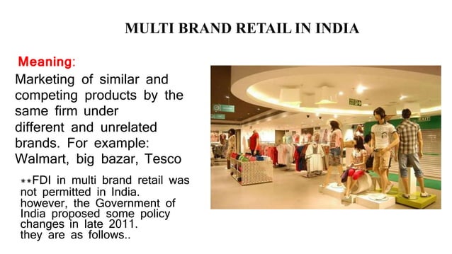 Multi Brand Retail Store | PPTX