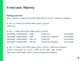 Convert your package to multibuild on Open Build Service | ODP | Programming Languages | Computing