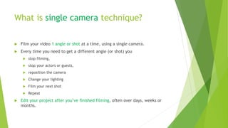 Multicamera lesson 1: intro, single cam versus multicam, live events | PPT
