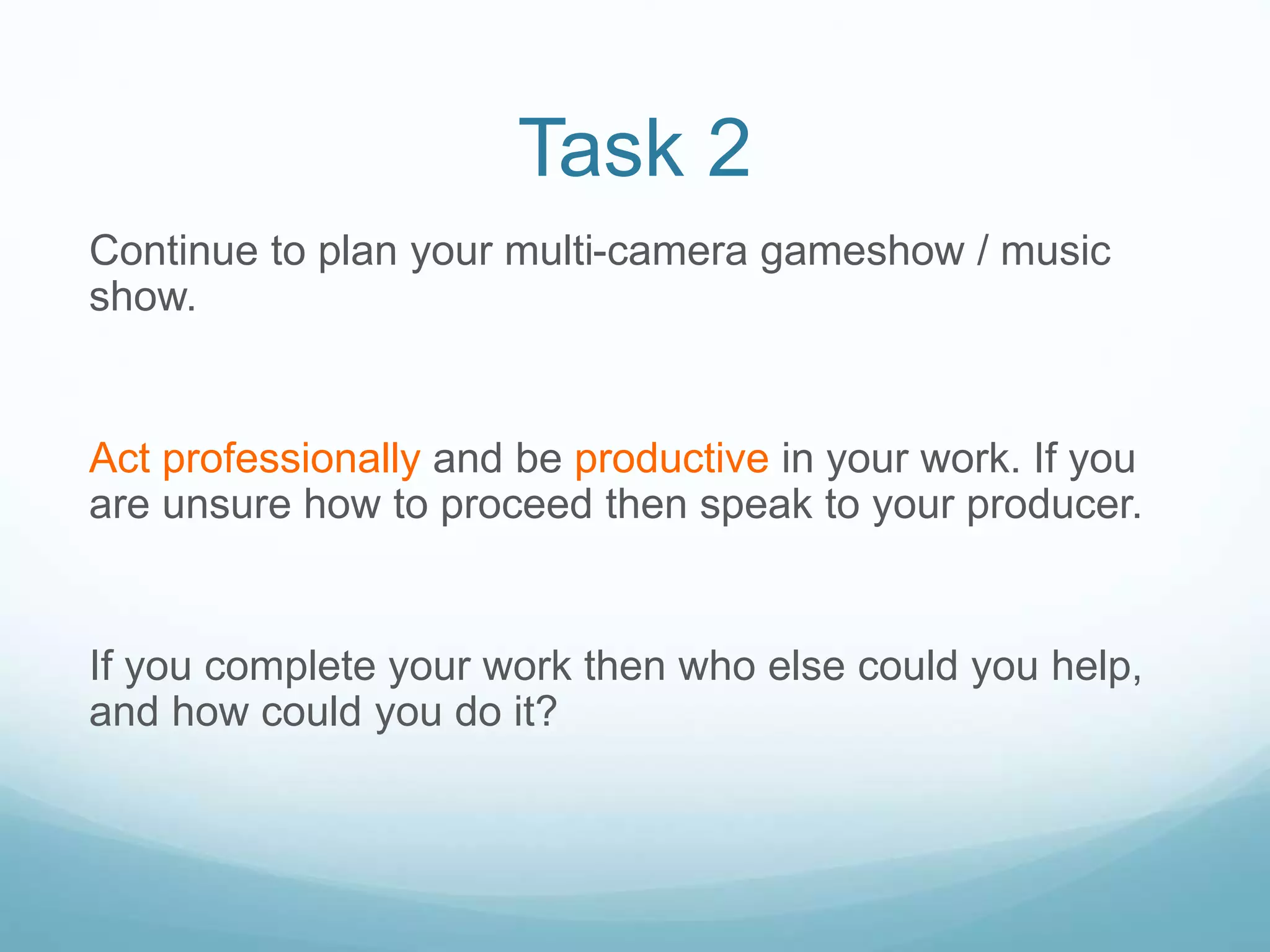 Multicamera powerpoint 2 | PPT