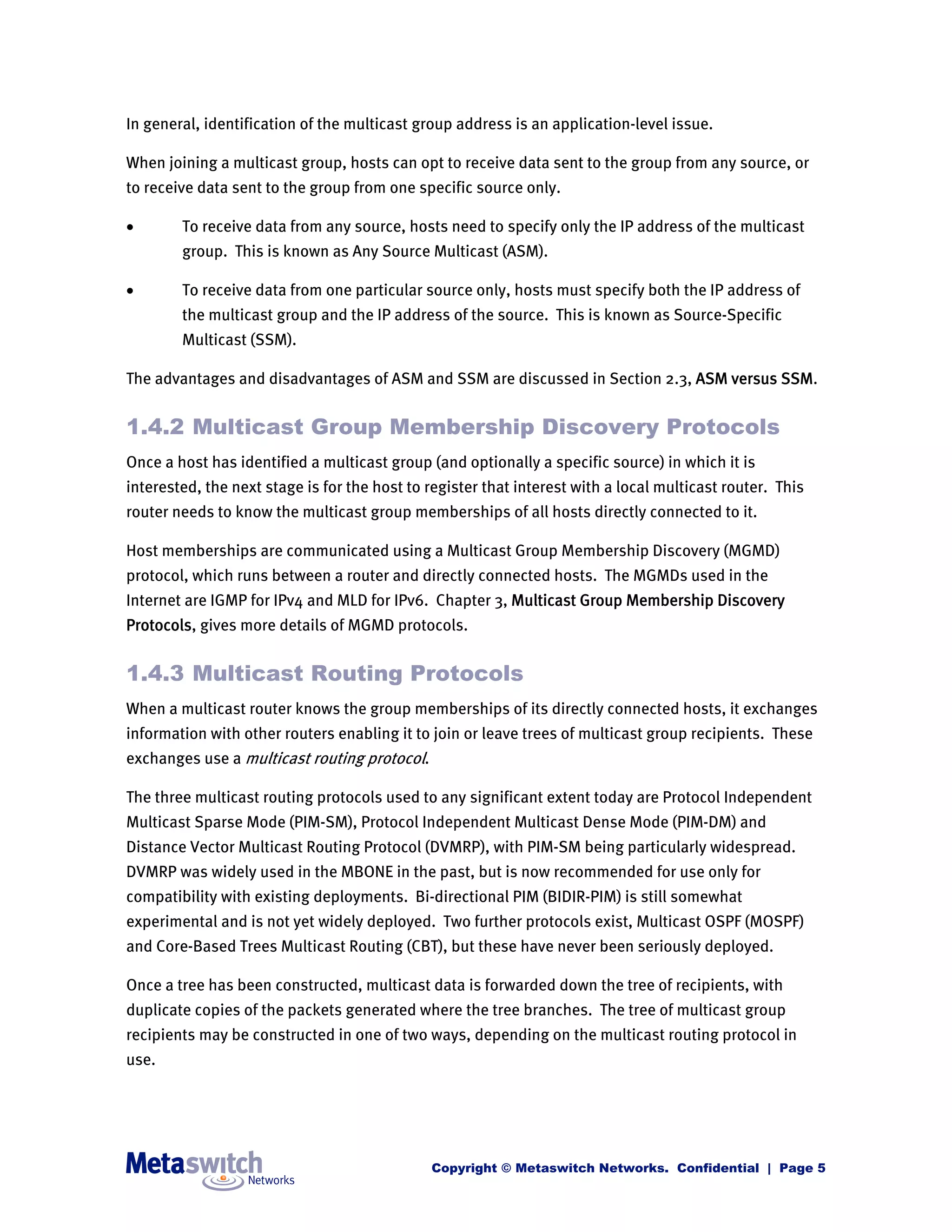 Ip Multicast Explained Pdf Computer Networking Computing