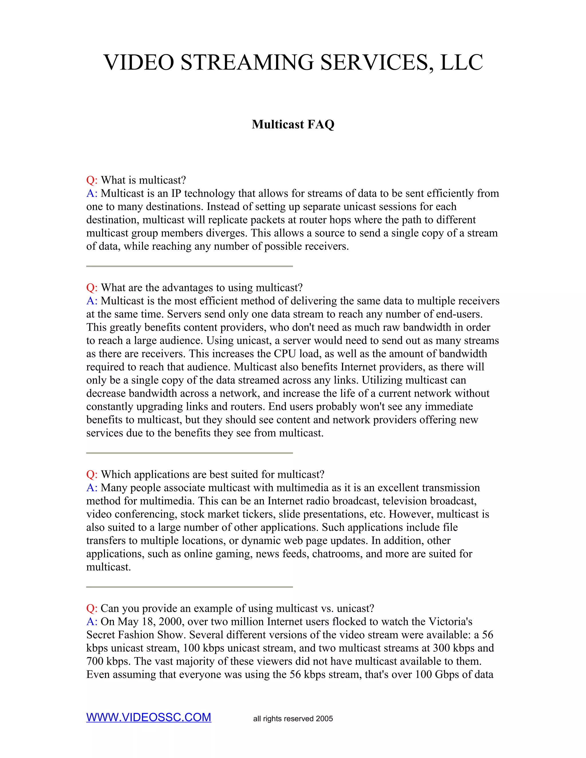 Multicast Basics | PDF