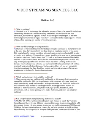 Multicast Basics | PDF