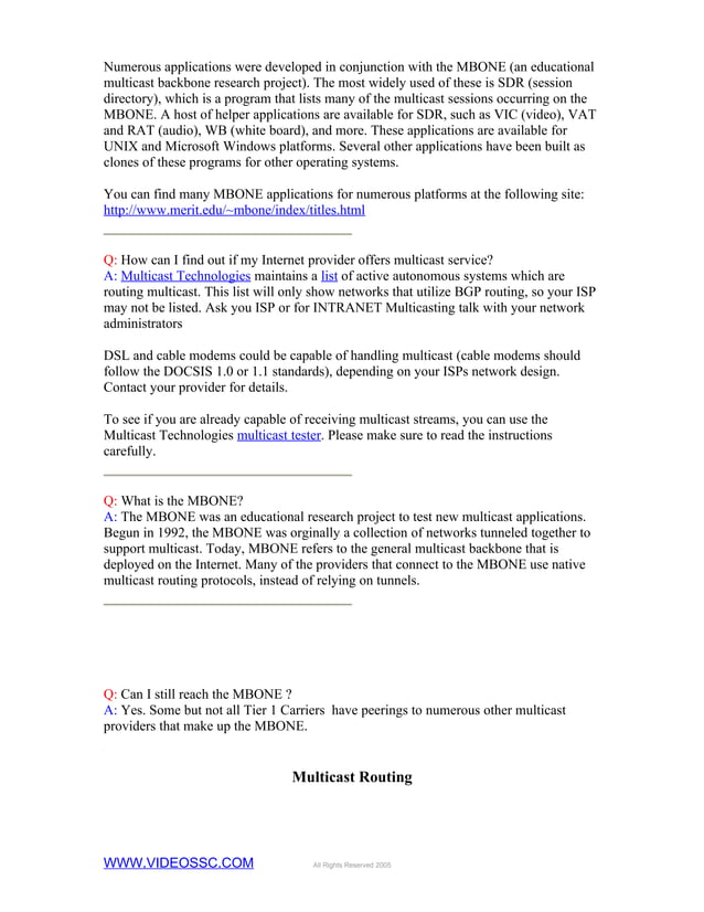 Multicast Basics | PDF