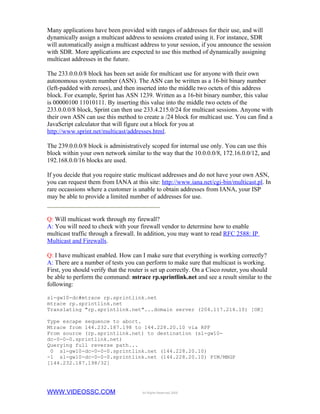 Multicast Basics | PDF