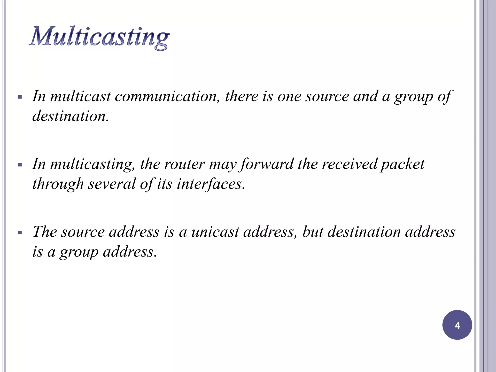 Multicastingand Multicast Routing Protocols Pptx Computer