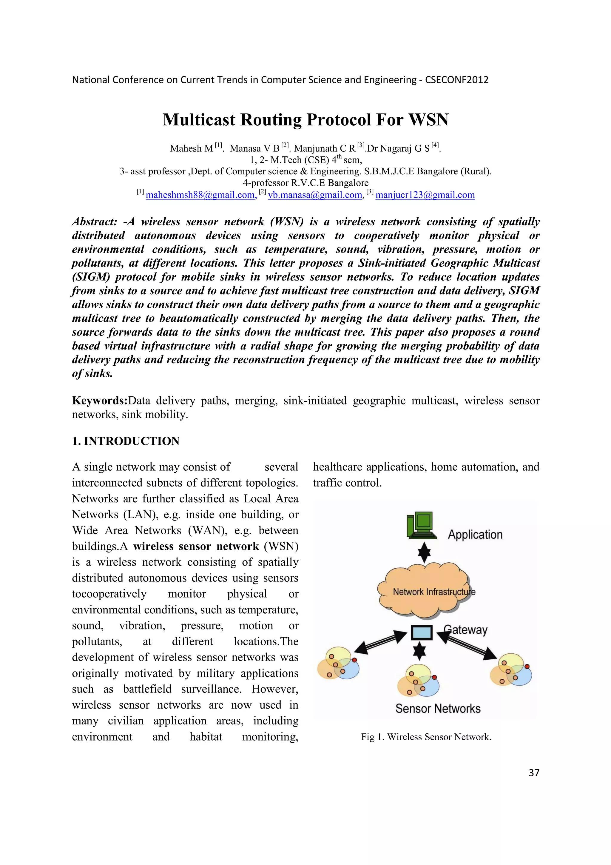 Multicasting routing protocol_for_wsn | PDF