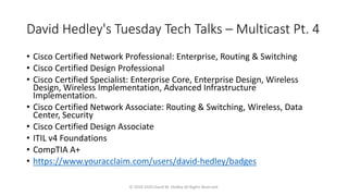 Learning Multicast Part 4 Rendezvous Points | PPT