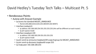 Learning Multicast Part 5 How routers know where the RP is | PPT