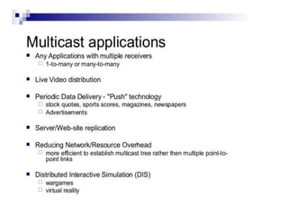 Multicast routing | PPT