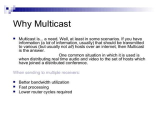 Multicast routing | PPT