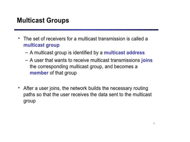 Multicast routing | PPT