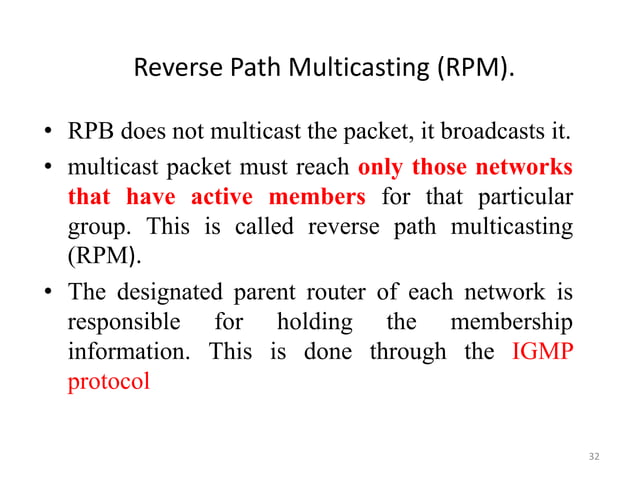 Multicast routing | PPTX | Computer Networking | Computing