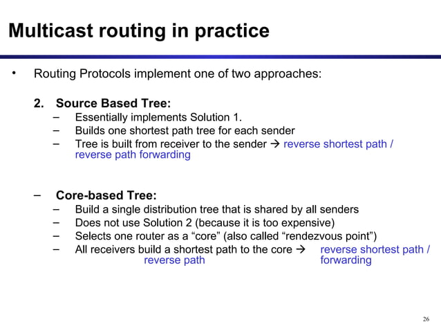Multicast Routing Protocols Ppt Computer Networking Computing