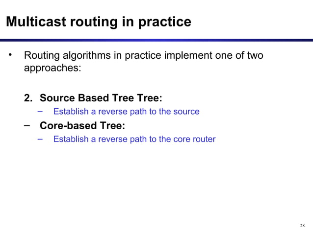 Multicast Routing Protocols | PPT | Computer Networking | Computing