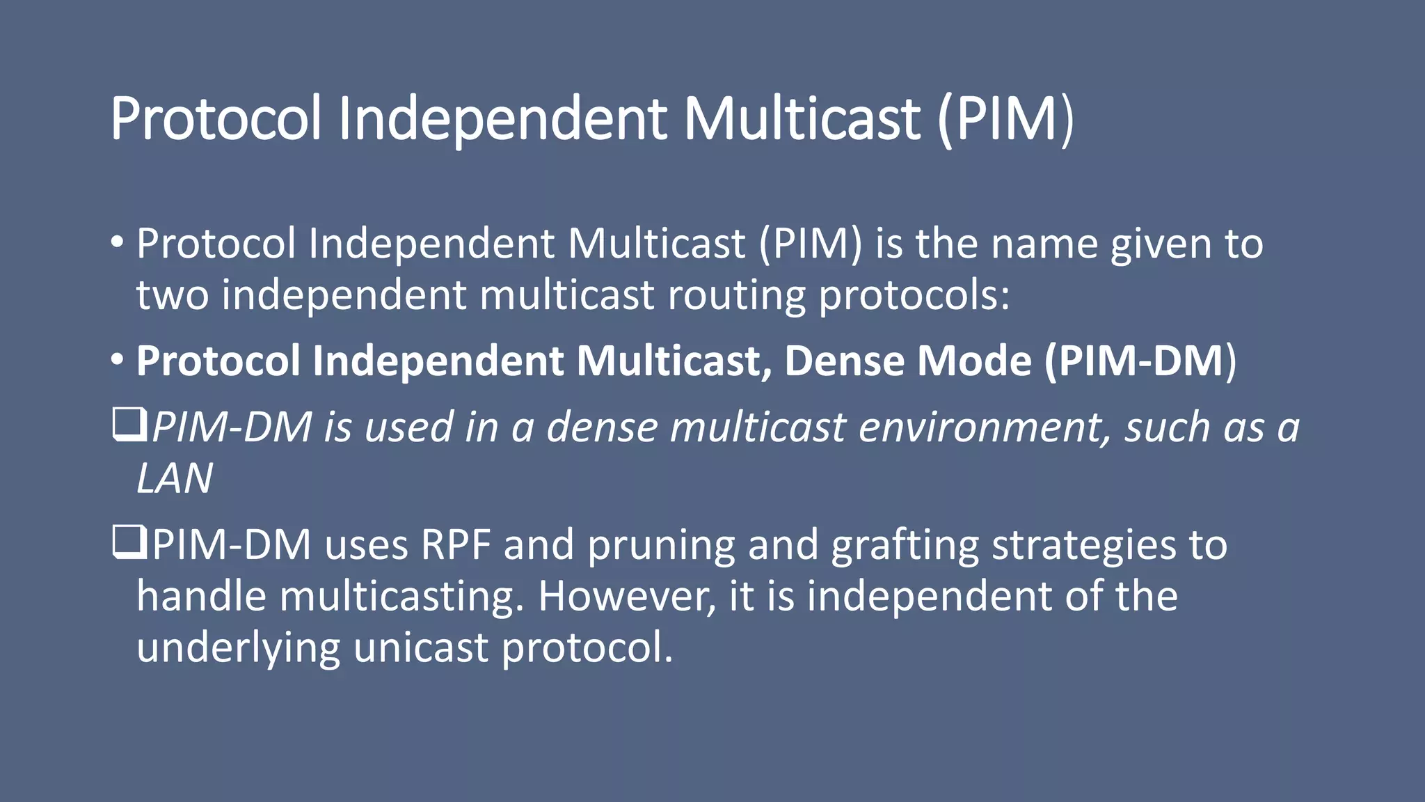 Multicast routing protocols | PPTX
