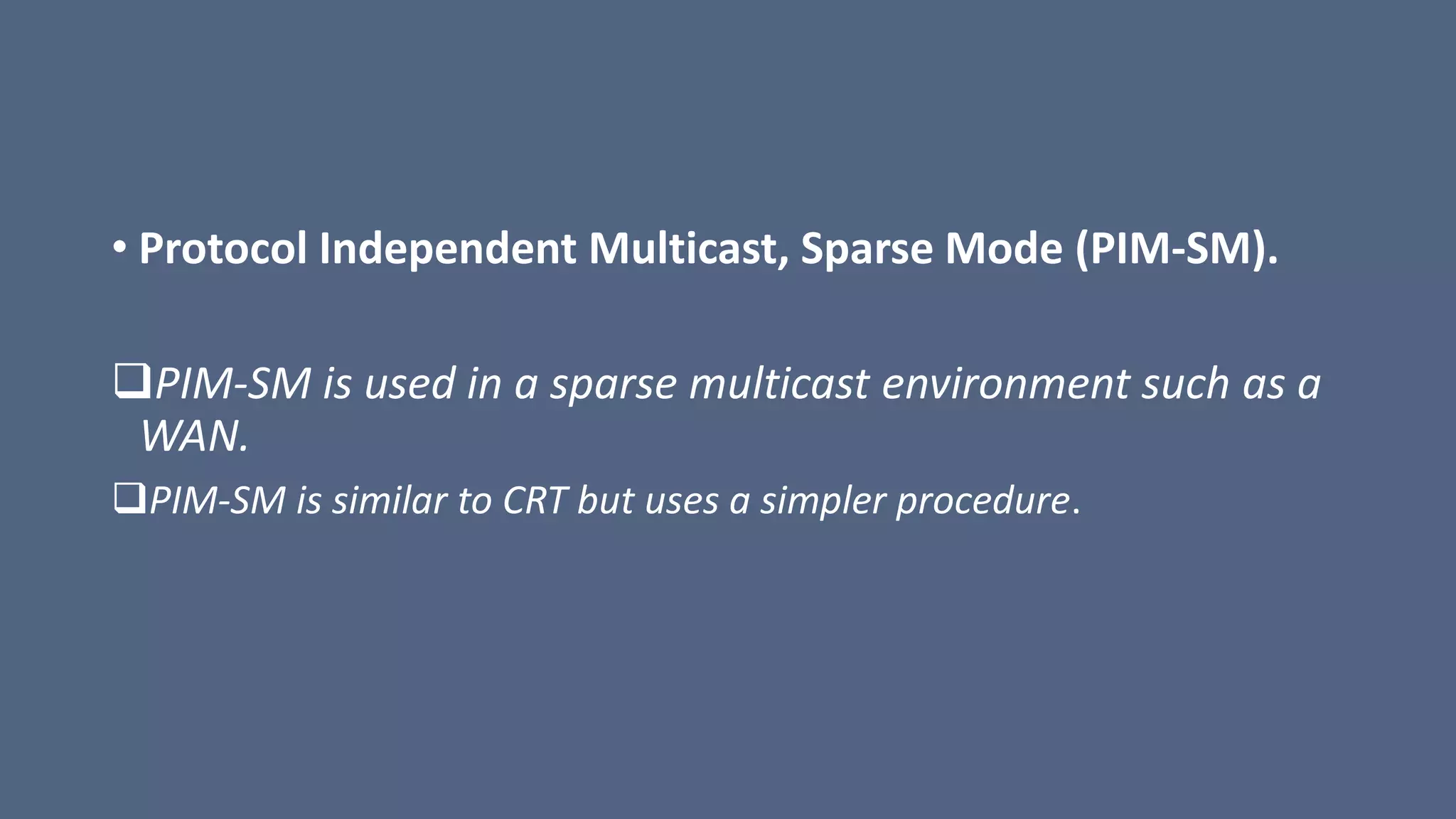 Multicast Routing Protocols Ppt