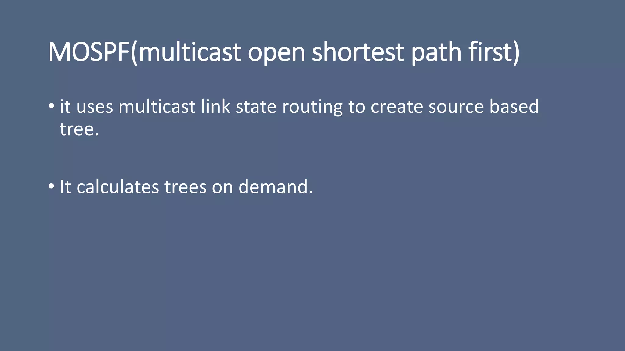 Multicast routing protocols | PPTX