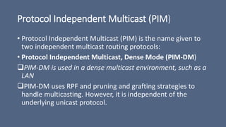 Multicast routing protocols | PPTX