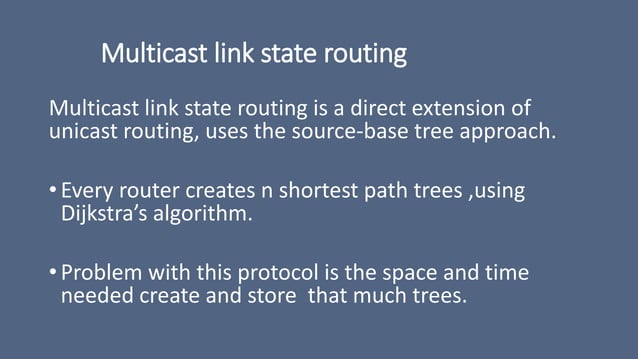 Multicast routing protocols | PPTX