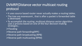 Multicast routing protocols | PPTX