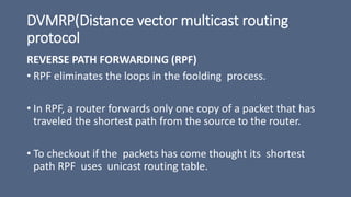 Multicast routing protocols | PPTX