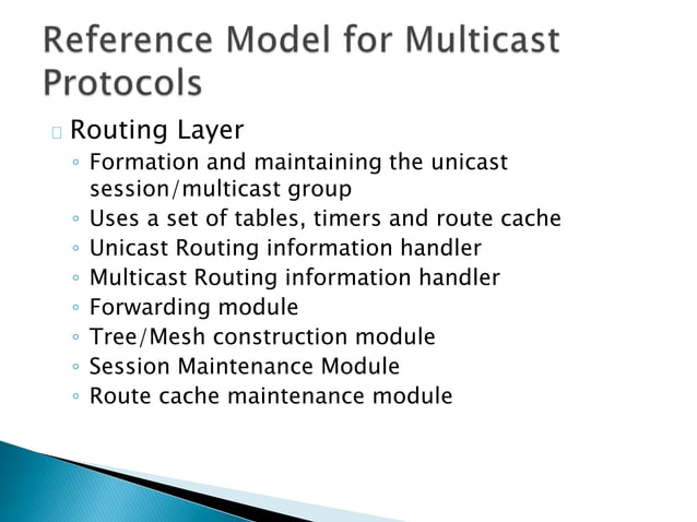 Multicast Routing Protocols In Adhoc Networks Pptx Computer Networking Computing