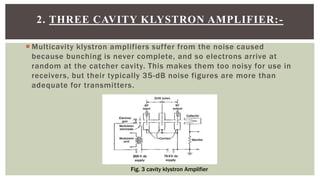 Types of klystron Amplifier | PPTX