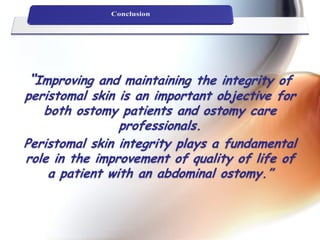 Multicenter observational study on peristomal skin disorders | PDF
