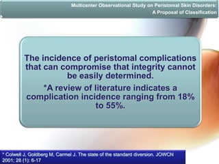 Multicenter observational study on peristomal skin disorders | PDF