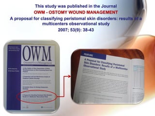Multicenter observational study on peristomal skin disorders | PDF